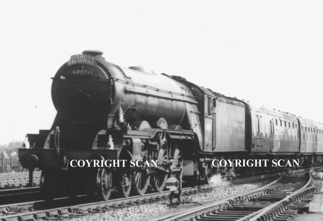 RAILWAY STEAM PHOTO: 60035 'WINDSOR LAD' LNER A3 with TALISMAN £2.99 ...