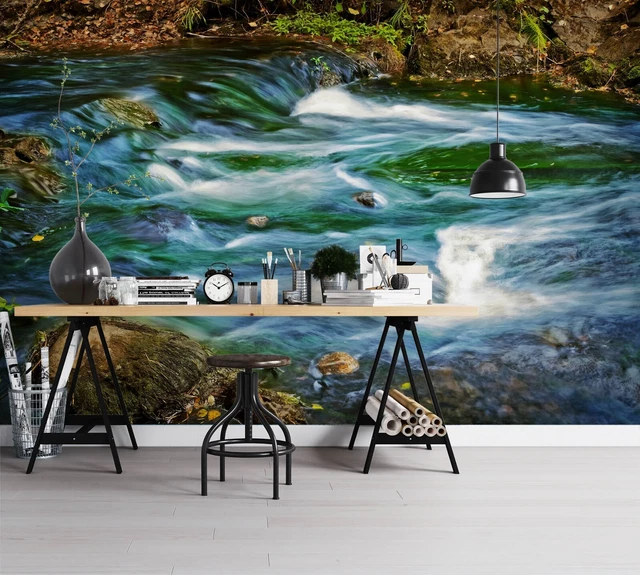 3D RIVER STONES E602 Wallpaper Mural Paper Wall Print Indoor Murals CA ...