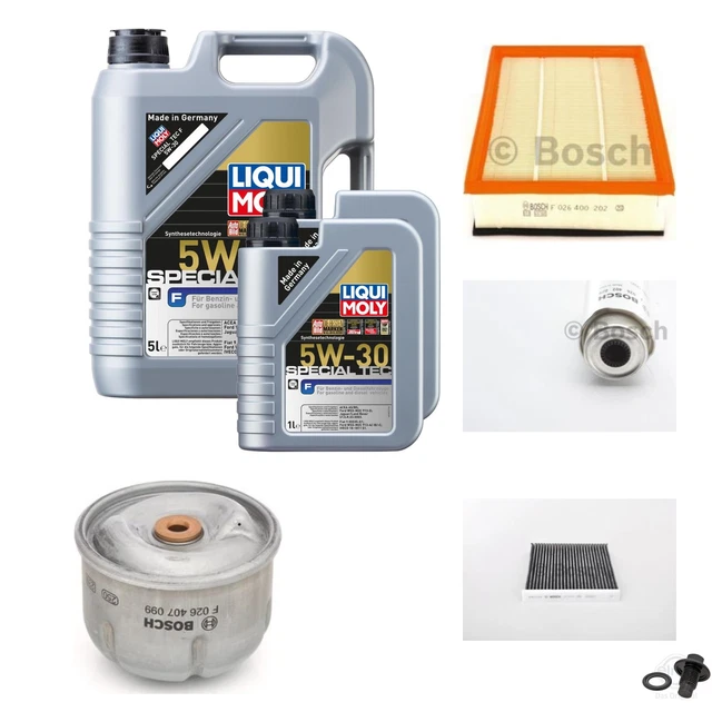 BOSCH INSPECTION SET 7L Liqui Moly Spécial Tec F 5W-30 pour Ford Transit De EUR 209,93 - PicClick FR