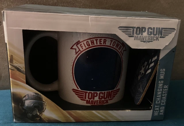 TOP GUN MAVERICK Heat Changing Mug & Coaster Gift Set, Cup Present Tom ...