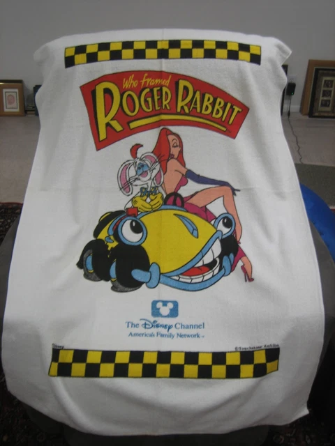 OFFICIAL DISNEY CHANNEL WHO FRAMED ROGER RABBIT Beach Towel 36"x 60 ...