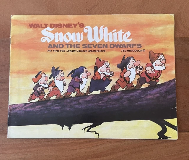 RARE! WALT DISNEY’S Snow White USA Import Movie Theatre Film Programme ...