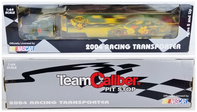 NASCAR TEAM CALIBER Pit Stop 2004 Disney Mickey Racing Transporter ...