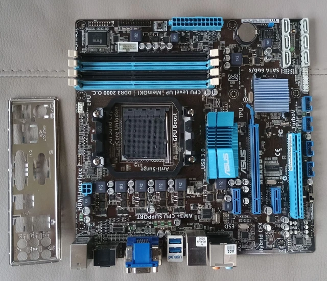 ASUS M5A88-M SOCKET AM3+ DDR3 MicroATX Motherboard & I/O Backplate ...
