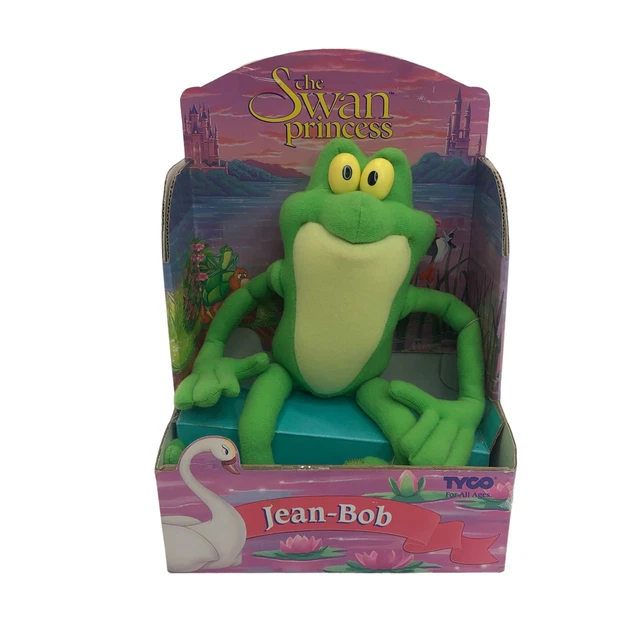 THE SWAN PRINCESS Plush Jean-Bob Frog Tyco VTG 1994 Animal Toy Still in ...
