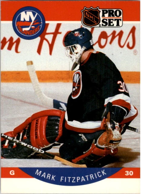 1990-91 PRO SET Islanders Hockey Card #181 Mark Fitzpatrick RC EUR 1,86 ...
