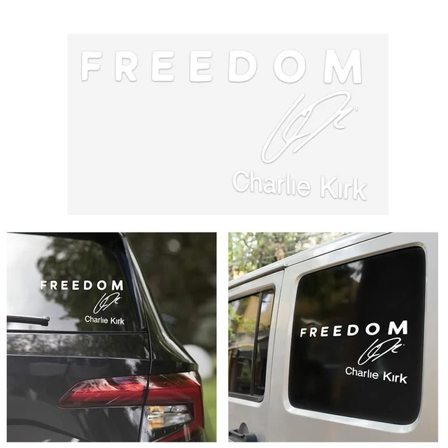 FOR CHARLIE KIRK Car Decoration Stickers Rainproof No Fading 8 Inches ...