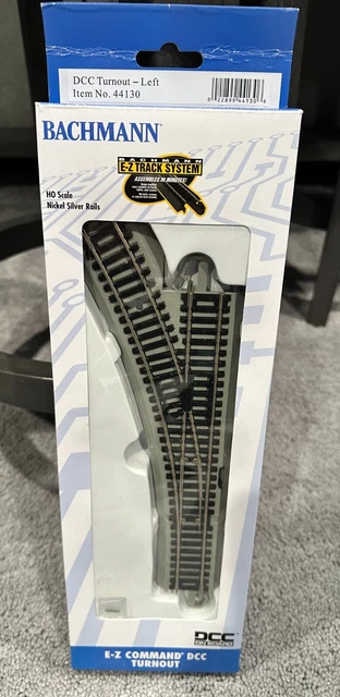 BACHMANN TRAINS - E-Z COMMAND DCC EQUIPPED TURNOUT – LEFT - NICKEL ...