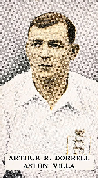 ASTON VILLA FOOTBALLER Arthur Dorrell On A Card In 1925 Football OLD ...