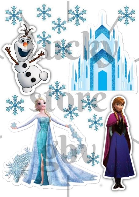 FROZEN EDIBLE CAKE decoration cupcake toppers A4 Icing sheet £5.50 ...