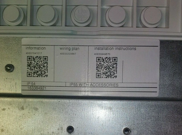 SIEMENS TAP-OFF BOX 63A 1x3-pol. S33 Tap off unit 63A BD2-AK2X/S33 ...