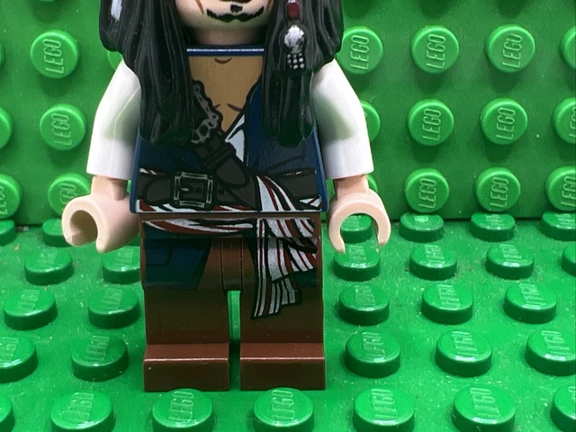 LEGO CAPTAIN JACK Sparrow Minifigure Pirates of the Caribbean 4191 4192 ...