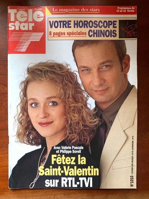 TELE STAR DU 6/02/1996; Valérie Pascale et Philippe Soreil/ Cindy ...