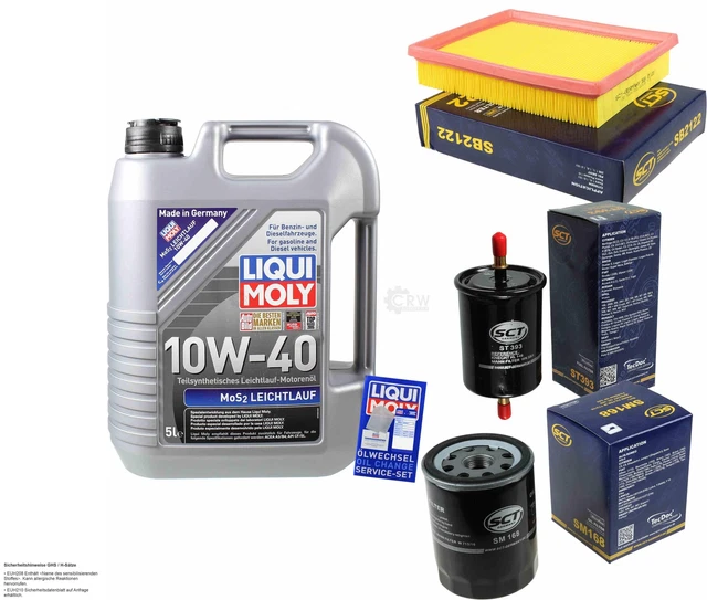 KIT ISPEZIONE FILTRO Liqui Moly Olio 5L 10W-40 per Peugeot 206 Hatchback 2A/C. EUR 80,87 ...