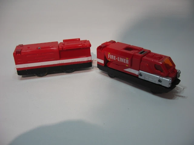 FIRE LINER MOTORISED Battery Engine Wooden / Trackmaster Train Track £ ...