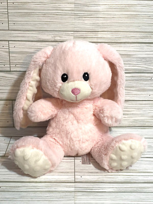 SPARK CREATE IMAGINE Pink Rabbit Plush Bunny Rattle Crackle Feet ...