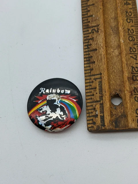 VINTAGE RITCHIE BLACKMORE'S Rainbow Rising Album Cover Pinback Button ...