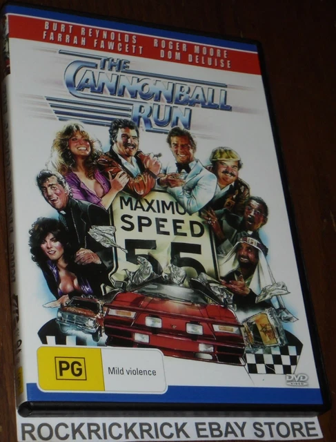 DVD THE CANNONBALL Run FARRAH FAWCETT Roger Moore BURT REYNOLDS Car ...