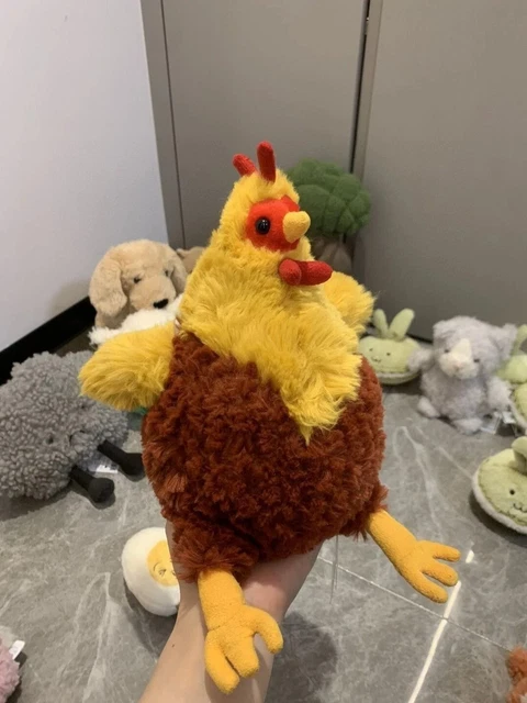 JELLYCAT LONDON CLUNY COCKEREL Rooster Hen Chicken Doll Toy Party Gift ...