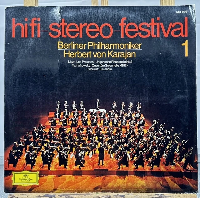 BERLINER PHILHARMONIKER - Herbert von Karajan - Hifi-Stereo-Festival 1 LP £11.12 - PicClick UK