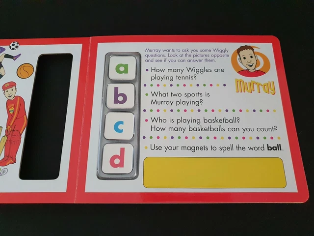 THE WIGGLES - Wiggly Words (Book with Magnetic Letters) Learn to Spell ...