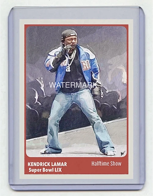 KENDRICK LAMAR ART Card Super Bowl LIX Halftime Show $28.33 - PicClick AU