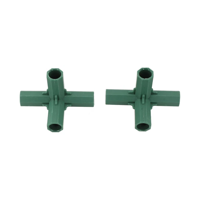 PLASTIC STRUCTURE CONNECTOR Bracket Plastic Joint Greenhouse Rod Joint ...