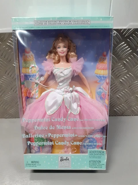 NEW PEPPERMINT CANDY Cane Ballerina Barbie Doll From The Nutcracker See ...
