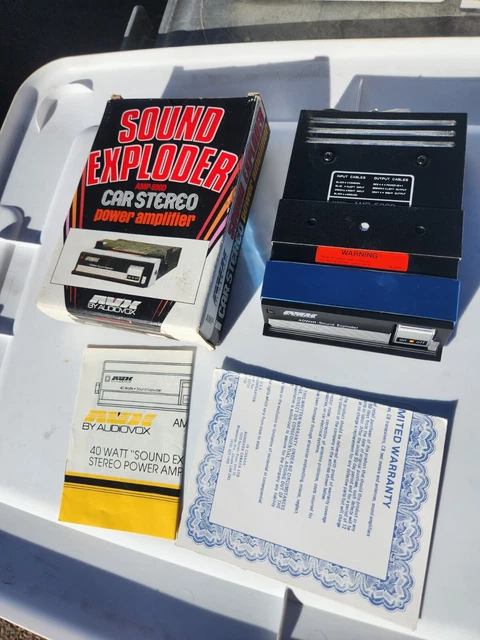 NEW OLD STOCK Audiovox Sound Exploder Car Stereo Amplifier Model AMP ...