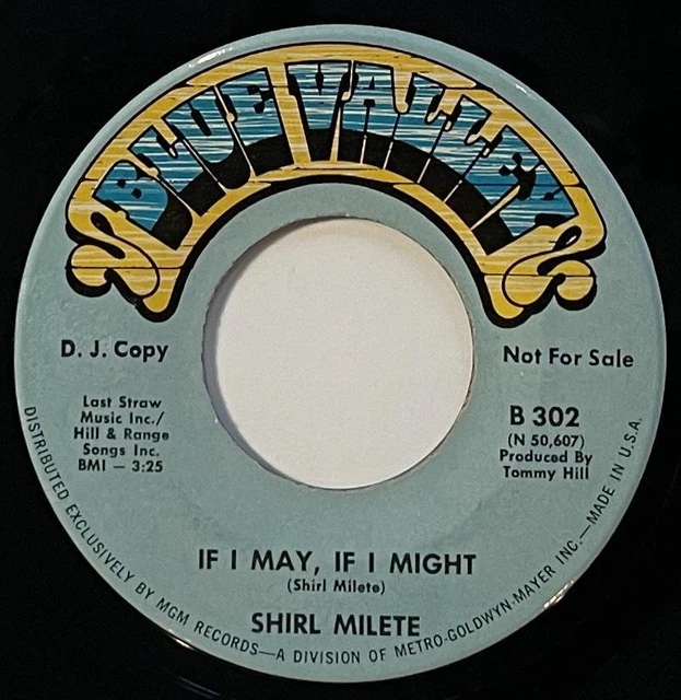 SHIRL MILETE AFRAID To Rock The Boat 45 U/min Blue Valley Country Folk ...