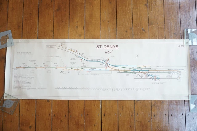1974 ST DENYS Signalling Signal Box Railway Plan Diagram Map £79.99 ...
