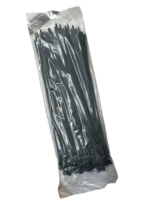 CABLE TIES - Black - 4.8mm x 300mm Long - Pack of 100 $9.55 - PicClick AU