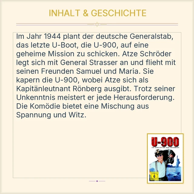 U-900 DVD KOMÖDIE Atze Schröder Yvonne Catterfeld Parodie Deutsch EUR 5 ...