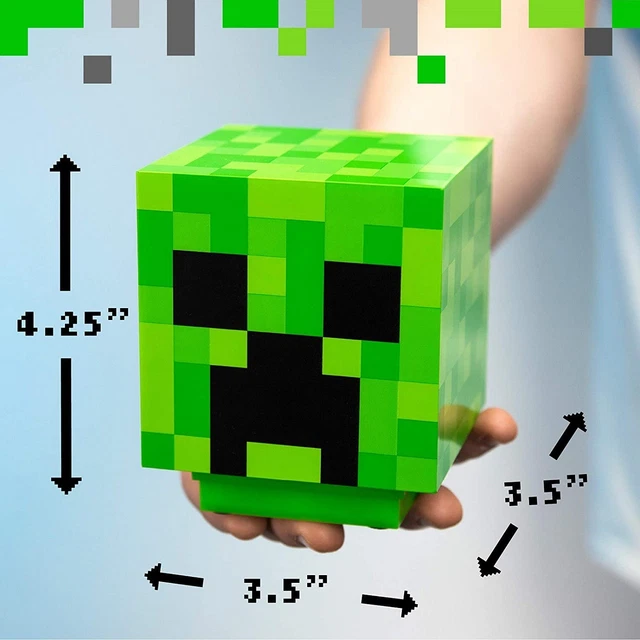 KIDS CHRISTMAS GIFT Minecraft Creeper Light with Sound Bedside Lamp ...