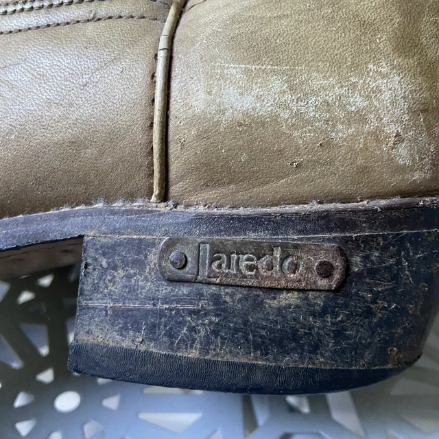 LAREDO BROWN LEATHER Roper Cowboy Western Boots Men's Size 8 D Style ...