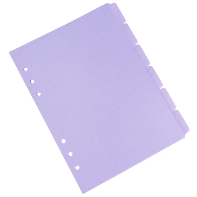 6 PCS SEPARATOR Page Document Separators Daily Use Dividers £5.85 ...