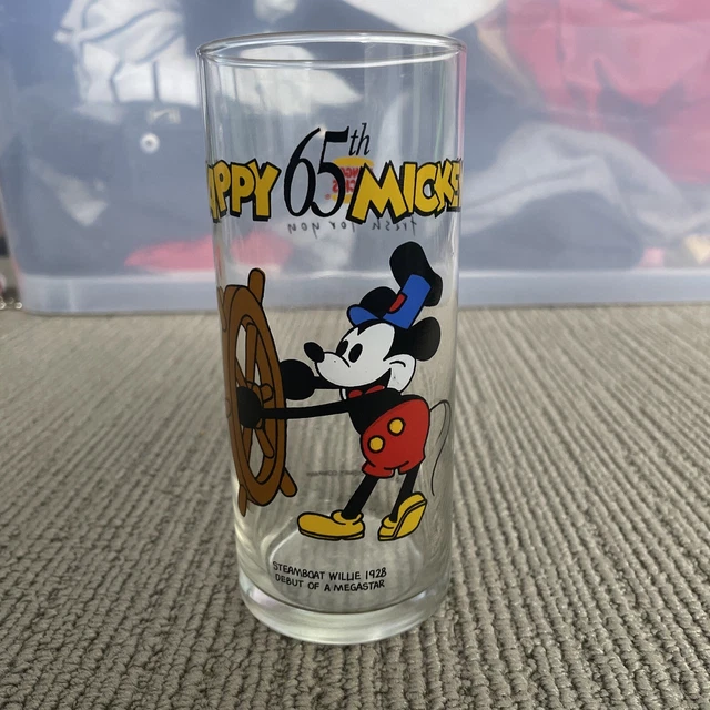 HUNGRY JACKS HAPPY 65th Mickey Steam Boat Willie Glass 1993 $12.00 ...