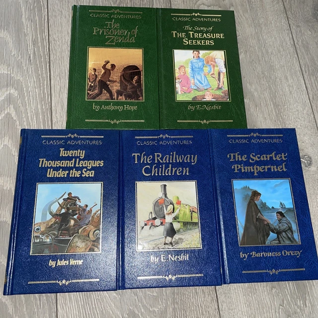 THE CLASSIC ADVENTURE Series - Fabbri 5 Books from collection Blue ...