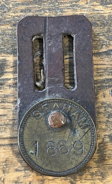 RARE SEAHAM COLLIERY Coal Mine Pit Check Token No1669 County Durham on ...