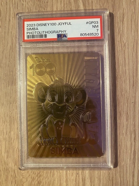 2023 CARD FUN Joyful Disney 100 Years of Wonder Simba Gold Card /100 ...