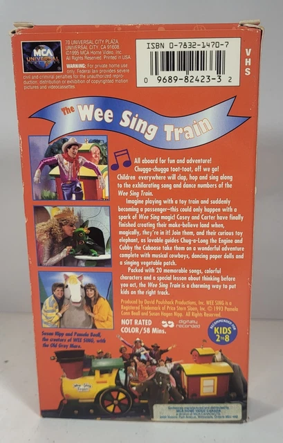 WEE SING: THE Wee Sing Train VHS Tape 1995 W/ Song Book MCA Universal ...