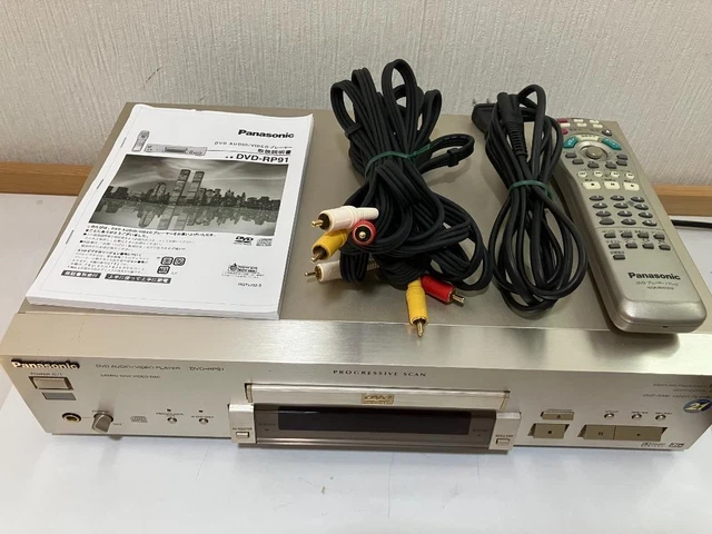 PANASONIC DVD-RP91 CD/DVD Player 192kHz 24-bit DAC Progressive Scan ...