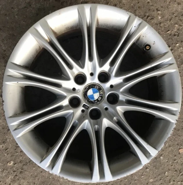 BMW 5 SERIES E60 E61 Silver Alloy Wheel Rim 18" ET:20 8J M Double Spoke ...