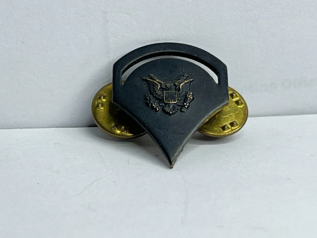 US ARMY RANK Collar Badge Blackened Brass 27 x 21 mm £11.11 - PicClick UK
