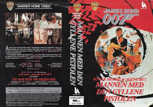 JAMES BOND - Man With The Golden Gun (2) / Promo Swedish Video Sleeve ...
