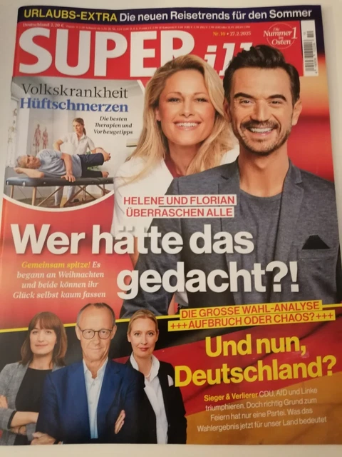SUPER ILLU - Magazin 2025 (Bundestagswahl, Reisetrend, Helene Fischer ...