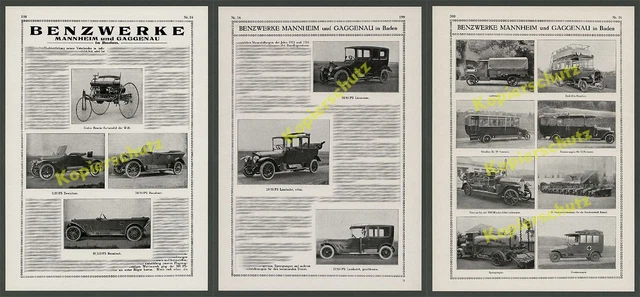 ADVERTISING MERCEDES-BENZ MANNHEIM Gaggenau Omnibus Car Truck Military ...