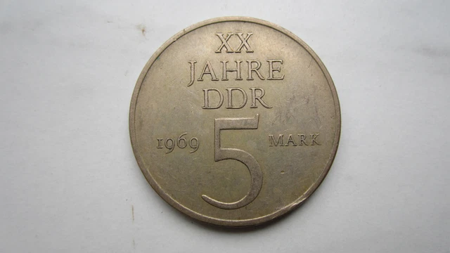 DDR 5 MARK 1969 20 Jahre DDR Originale Ausgabe EUR 1,20 - PicClick DE