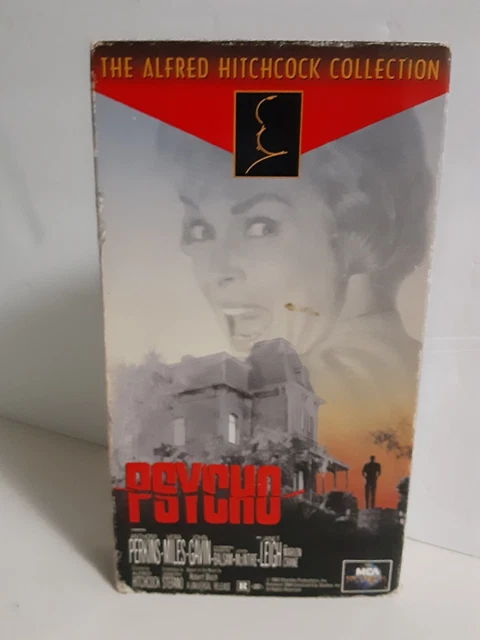 PSYCHO VHS TAPE Slasher Alfred Hitchcock Norman Bates Horror Thriller ...