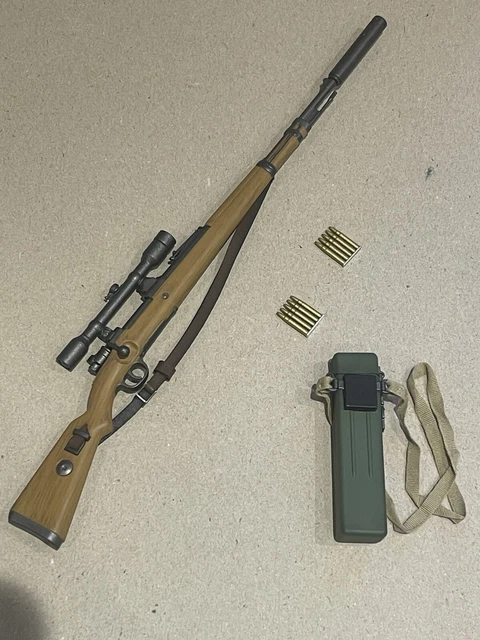 DRAGON GERMAN KAR98 rifle with leather style sling ( 2 ) 1/6th Scale £ ...